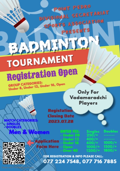Badminton Tournament Flyer Template | PosterMyWall