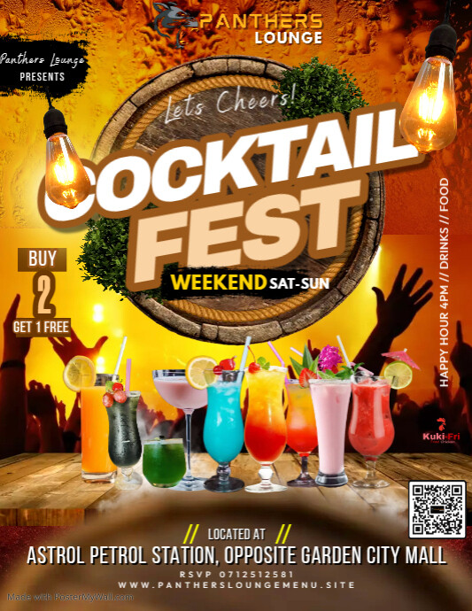 panthers cocktail fest | PosterMyWall