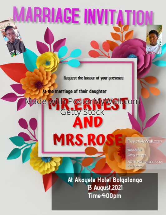 Copy of Marriage flyer | PosterMyWall