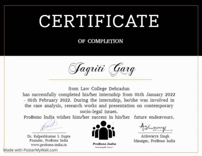 Copy of Copy of Certificate | PosterMyWall