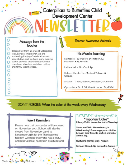 Back to School Newsletters editable | PosterMyWall