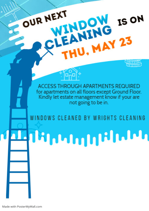 WINDOW CLEANING POSTER | PosterMyWall