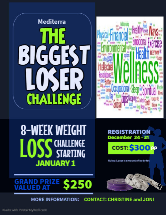The Biggest Loser Challenge Flyer | PosterMyWall