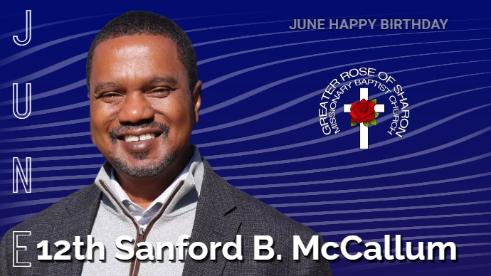 June Birthday Sanford McCallum | PosterMyWall