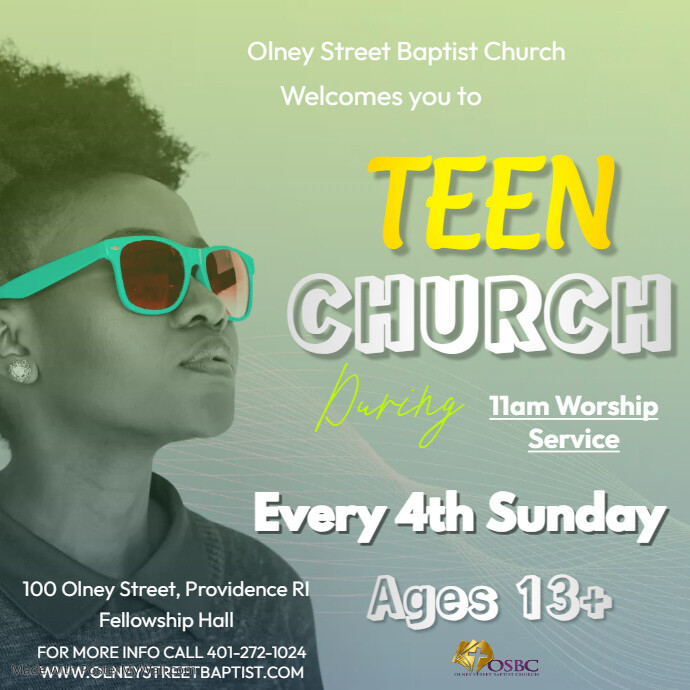 Copy of Teens Sunday Service | PosterMyWall