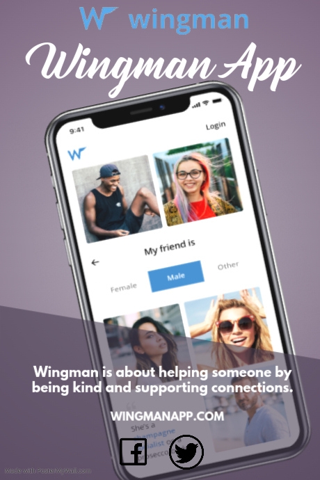 Wingman App | PosterMyWall