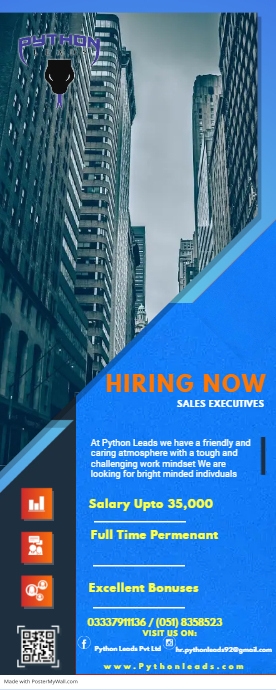 Python Leads | PosterMyWall