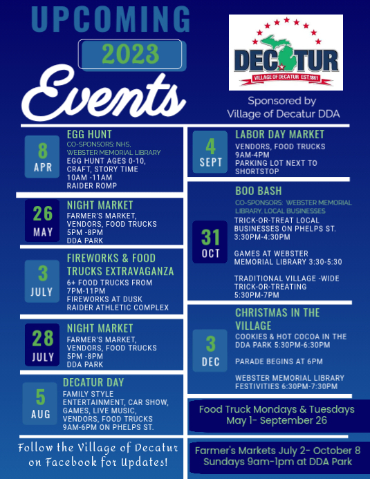 Calendar of Upcoming Events | PosterMyWall