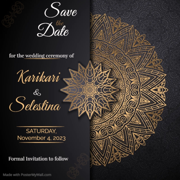 wedding card design | PosterMyWall