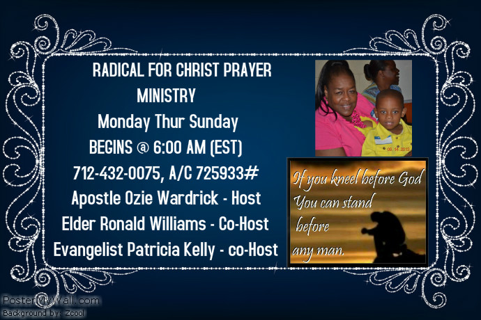 Radical for Christ Prayer Ministry | PosterMyWall