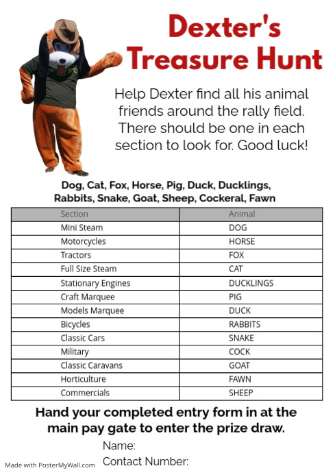 Dexter Treasure Hunt | PosterMyWall