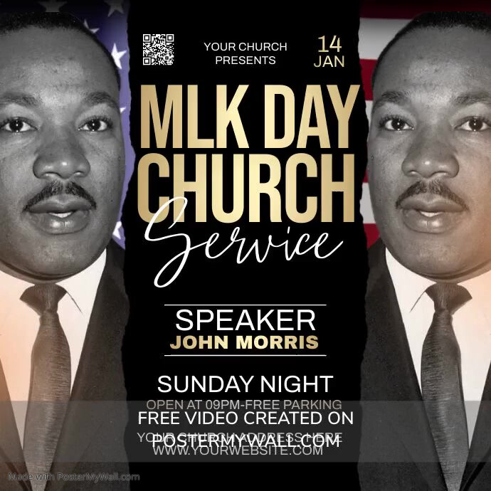 Mlk day church flyer | PosterMyWall