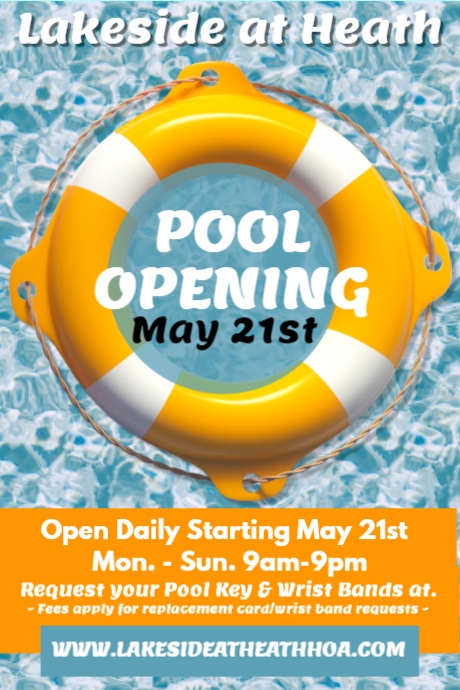 Copy of Copy of Sutton Fields Pool Opening Flyer 2021 | PosterMyWall