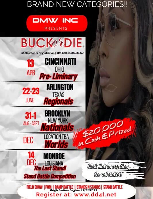 BUCK OR DIE EVENTS (1) | PosterMyWall