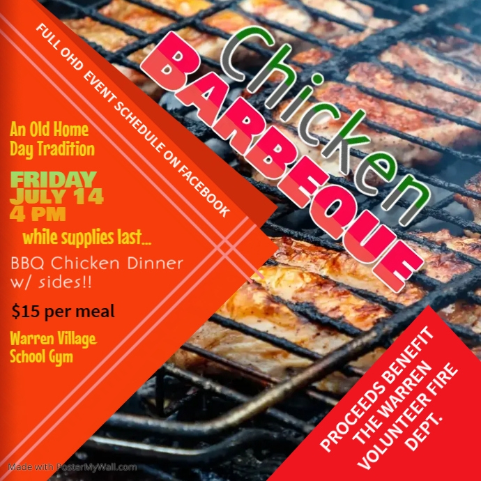 Copy of Chicken Barbecue Event Flyer Template | PosterMyWall