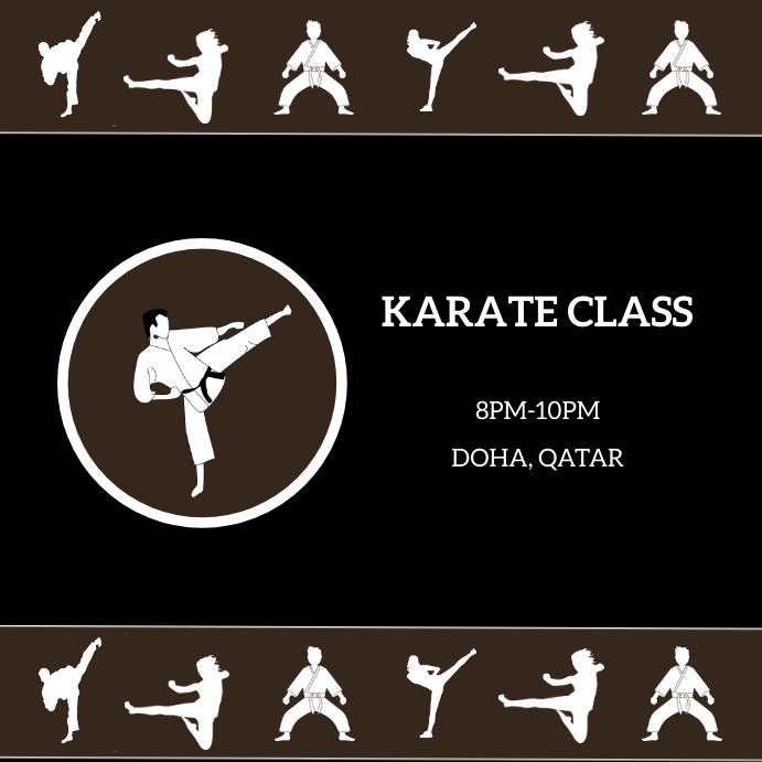 42 KARATE Template | PosterMyWall