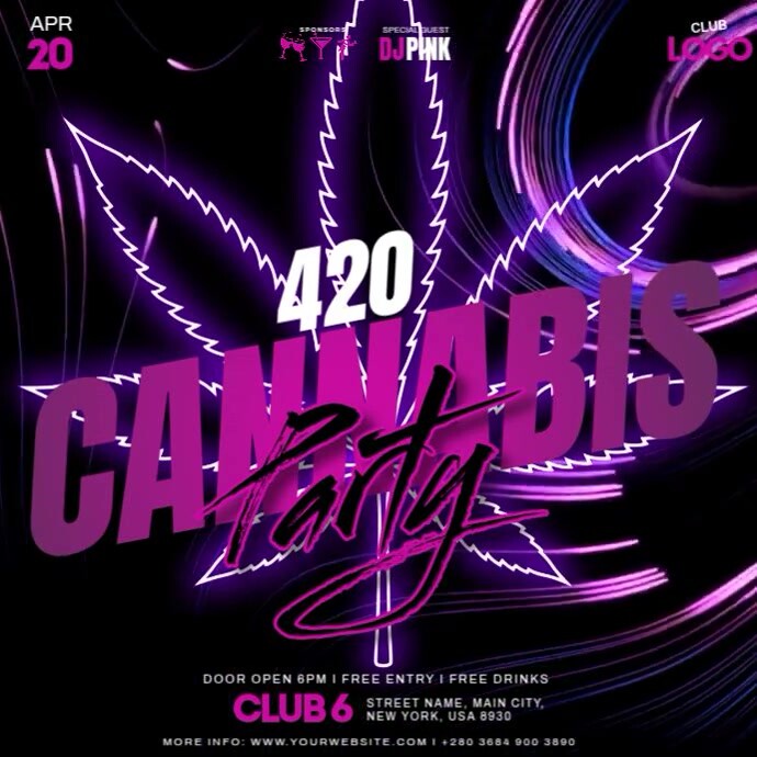 Plantilla de 420 Cannabis Party | PosterMyWall