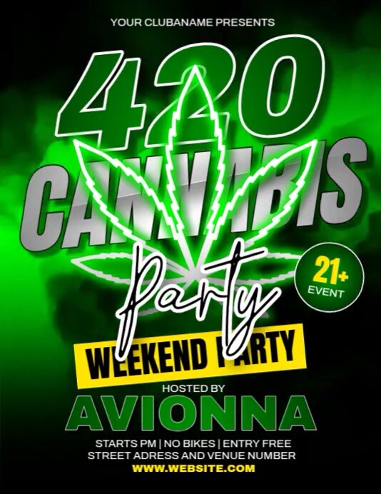 Copy of 420 Cannabis Party | PosterMyWall