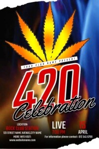 420 Party Ads Template | PosterMyWall