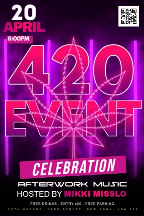 420 Event Party Video Template | PosterMyWall
