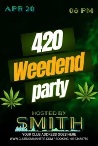 420 Party Ads Template | PosterMyWall