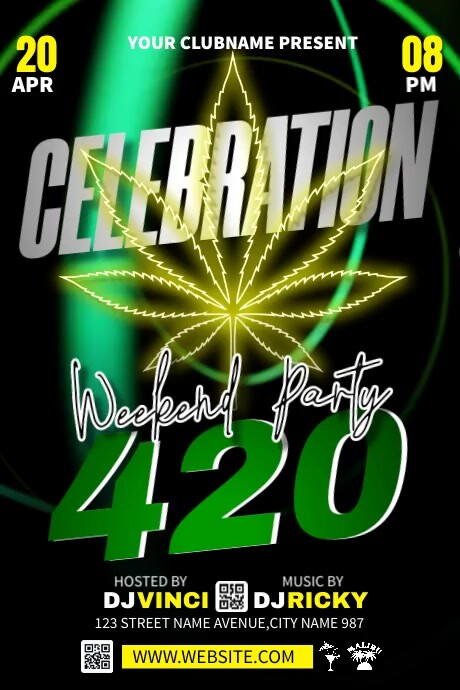 420 Party Ads Template | PosterMyWall
