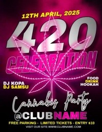 420 Party Ads Template | PosterMyWall