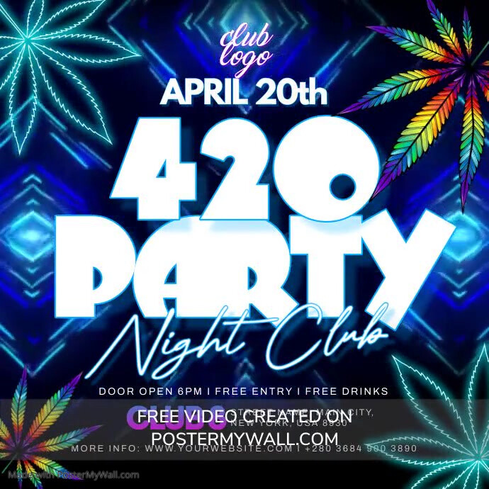 Copy of 420 Party Club | PosterMyWall