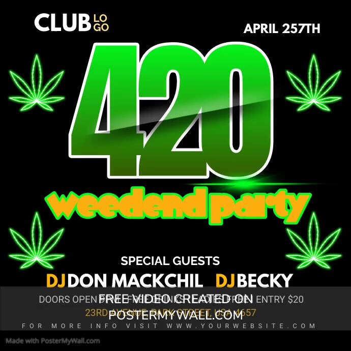 Plantilla de 420 Party Event | PosterMyWall