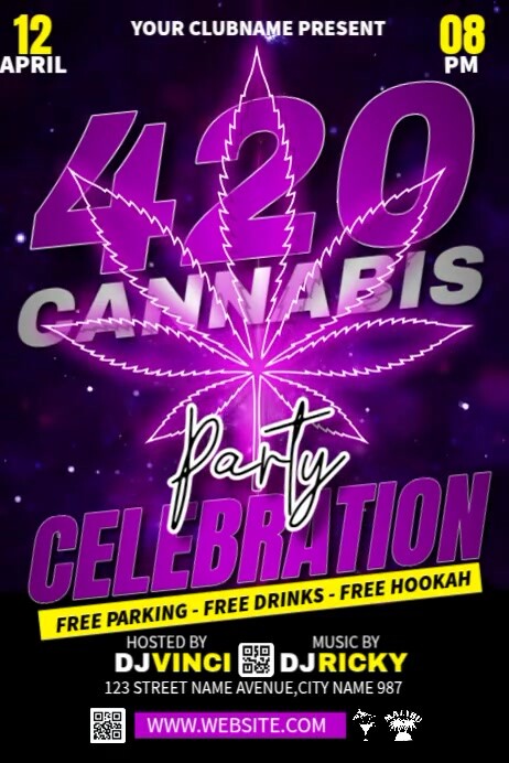 420 Party Night Template | PosterMyWall