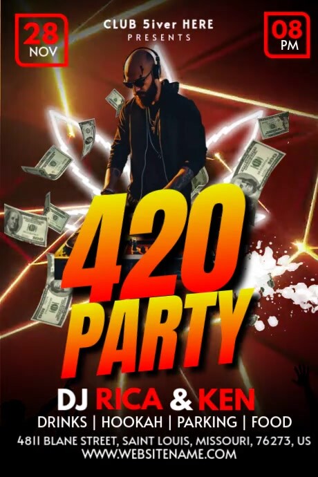 Plantilla de 420 Party Poster | PosterMyWall