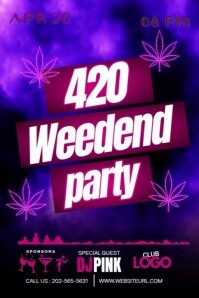 Weeds Party Poster Template | PosterMyWall