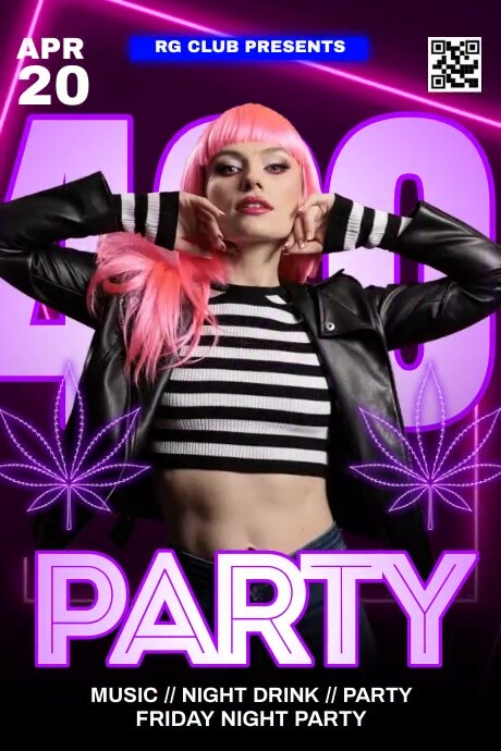 Plantilla de 420 Party Video | PosterMyWall