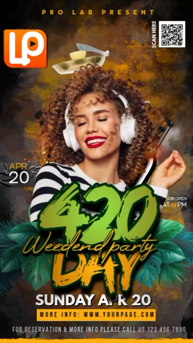 420 Party Weenend Template | PosterMyWall