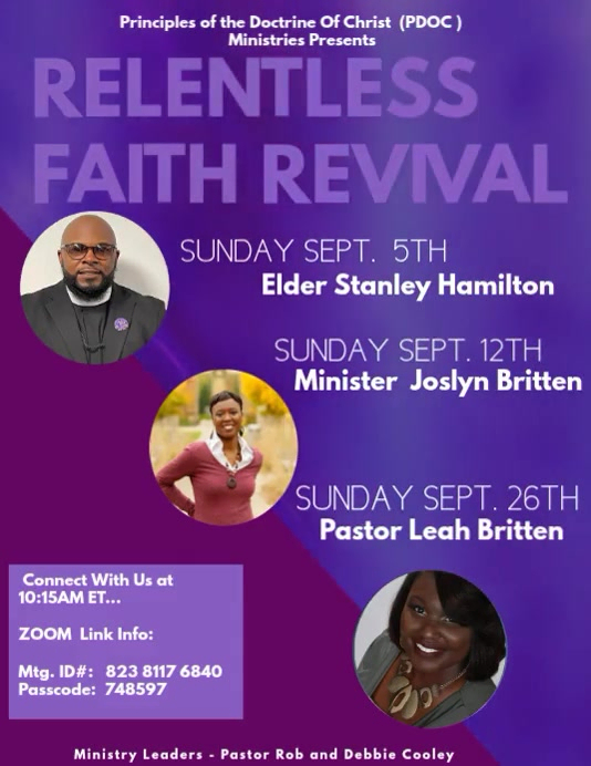 Copy of Relentless Faith Revival PDOC | PosterMyWall