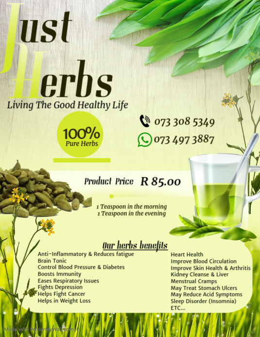 Herbal Product Flyer | PosterMyWall