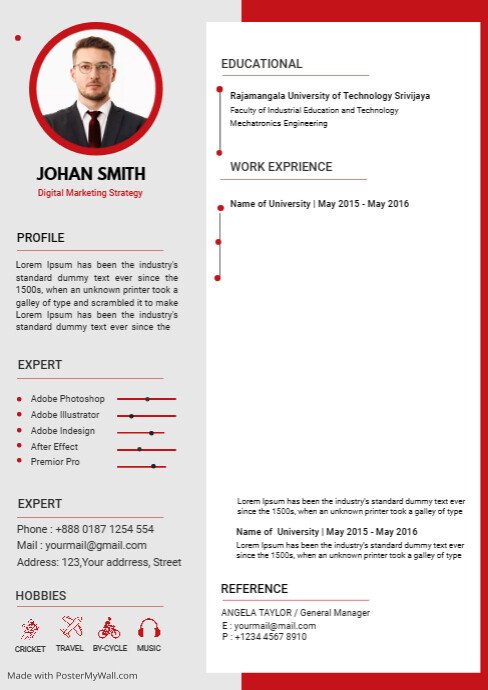 Cv/Resume | PosterMyWall