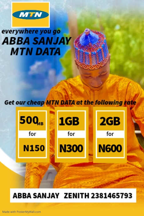 Copy of Mtn data bundle advert | PosterMyWall