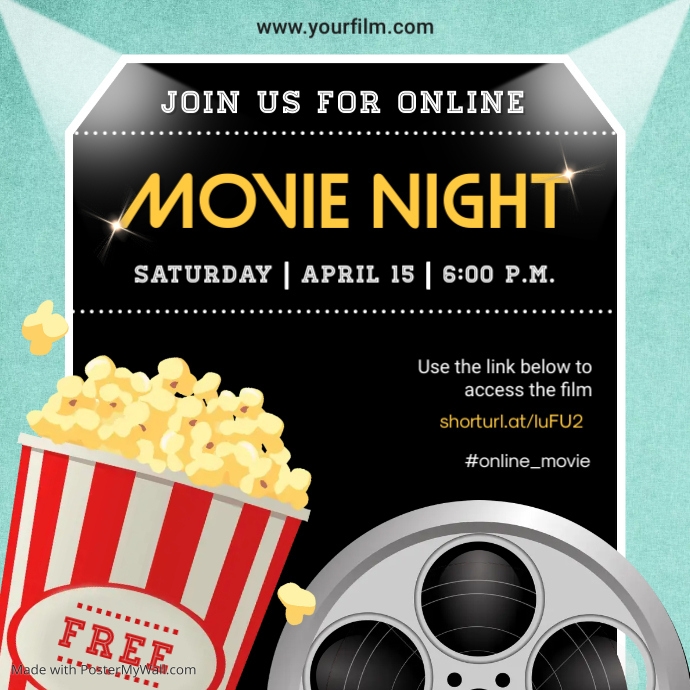 Classic Movie Watch Party Invitation | PosterMyWall