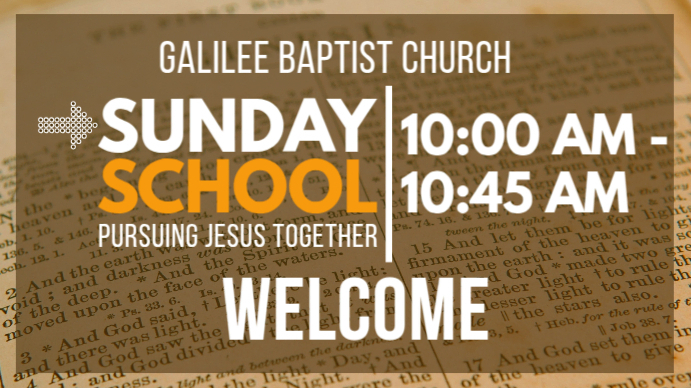 GBC Sunday School 08 06 2023 | PosterMyWall