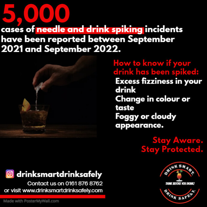DRINK SPIKING CAMPAIGN | PosterMyWall