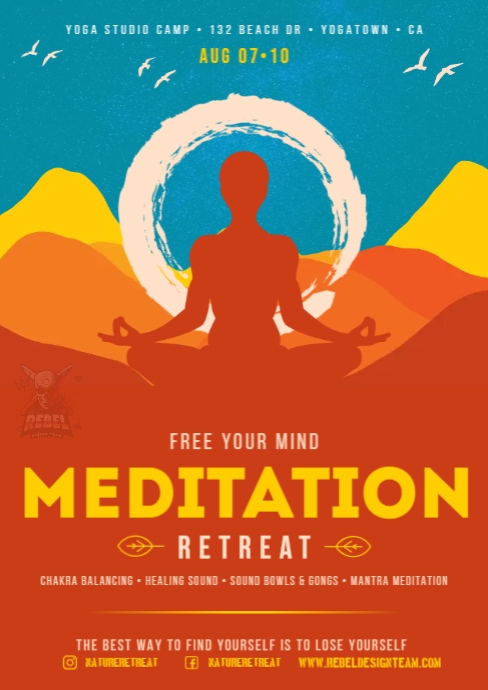YOGA / MEDITATION POSTER | PosterMyWall