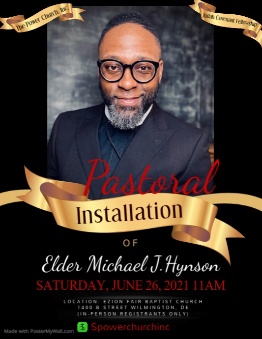 Copy of Pastoral Installation | PosterMyWall