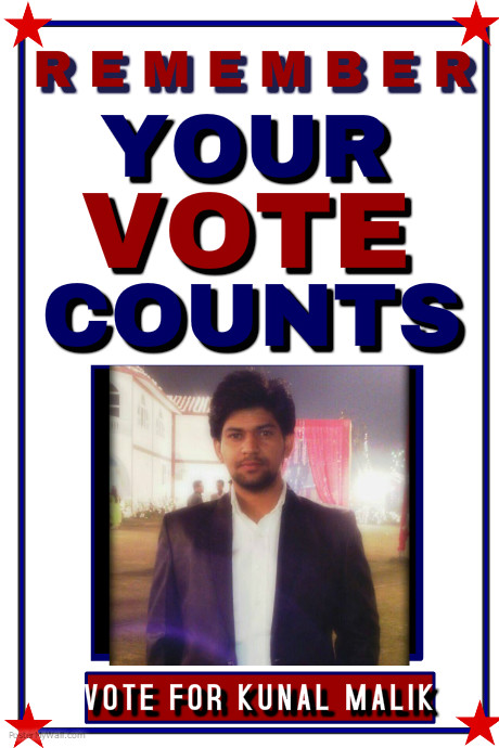 Kunal Malik for CLC President | PosterMyWall
