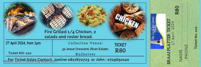 Copy of Gold Printable Raffle Ticket Design Template | PosterMyWall