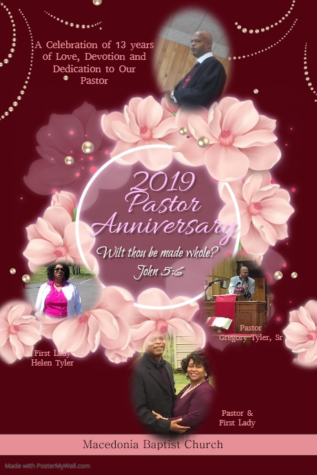 pastor anniversary | PosterMyWall