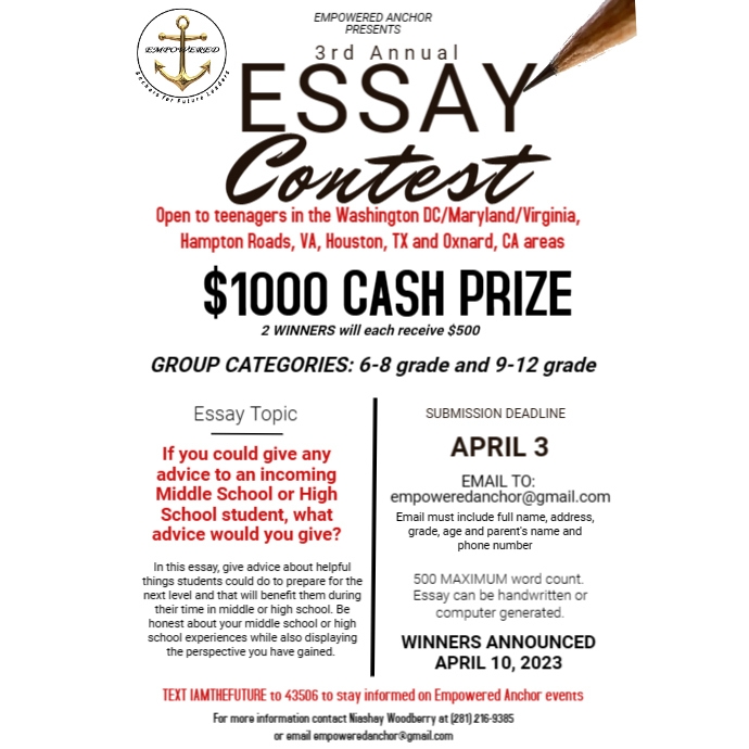 Copy of Copy of Writing Contest flyer template (4) | PosterMyWall