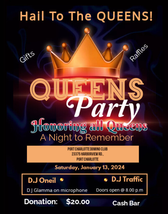 QUEENS NIGHT | PosterMyWall