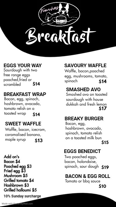 Restaurant Menu | PosterMyWall