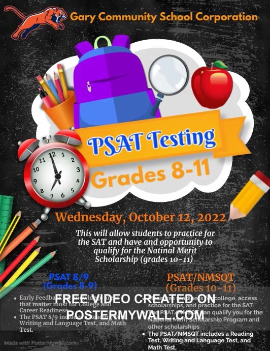 PSAT 2022 | PosterMyWall